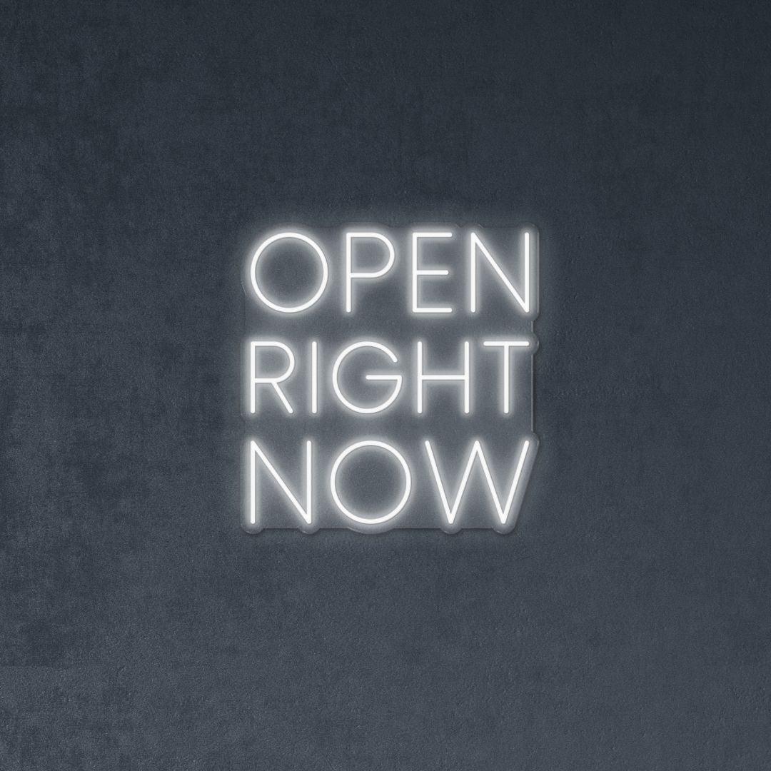 Open Right Now| LED Neon Sign| Neonific