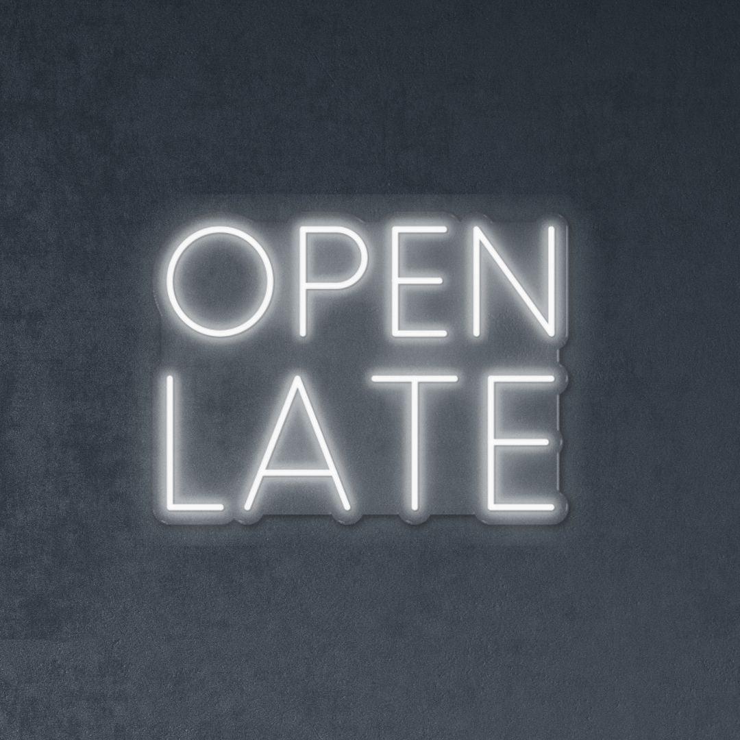 Open Late| LED Neon Sign| Neonific